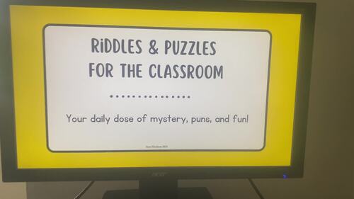Daily Riddles, Puns, and Puzzles for the Classroom. by Math Meets Mastery