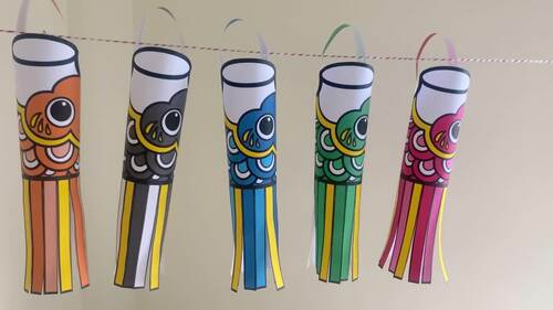 Japan Koinobori Carp Fish Windsock Craft Children's Day—Flags Craft ...