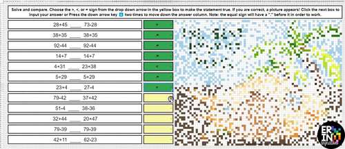 Leprechaun Trap Pixel Art Math for St. Patrick's Day Comparing Number ...