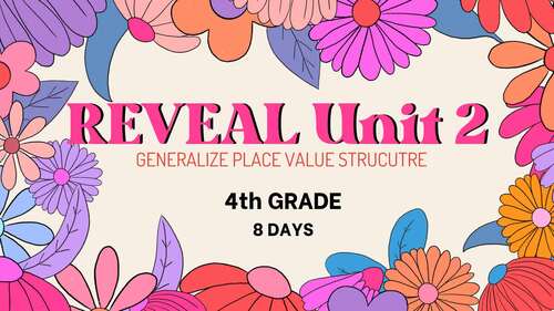 SLIDES- REVEAL Math Unit 2- 4th Grade (Google Slides, PowerPoint)