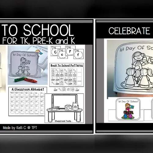 Crown Template for The First Day of School & Worksheets by Kelli C