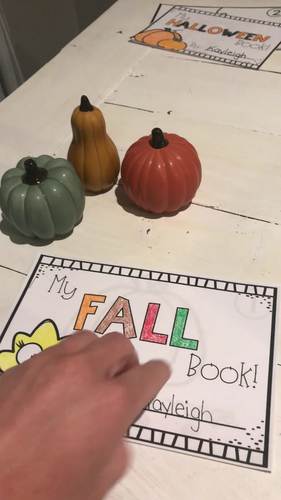 Fall Emergent Reader Mini Book by The Simple Sweetness | TPT