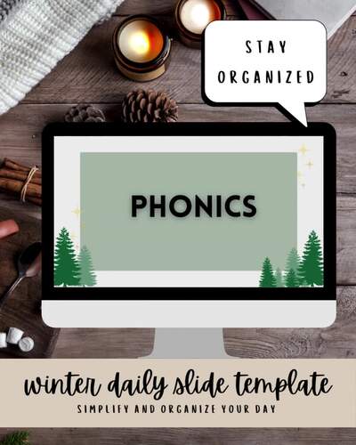 Daily Agenda Winter Christmas - Google Slides Template: Digital Resource