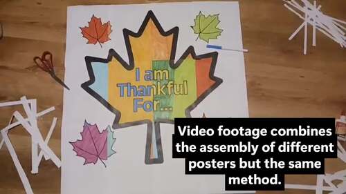 Large Collaborative Poster for Thanksgiving Bulletin Board/Door ...