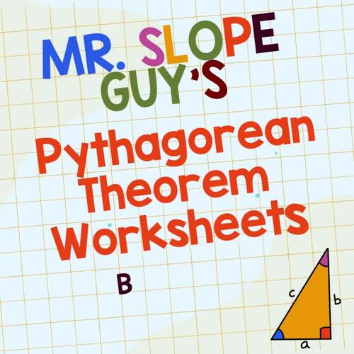 Pythagorean Theorem Worksheets Bundle by Mr Slope Guy | TPT