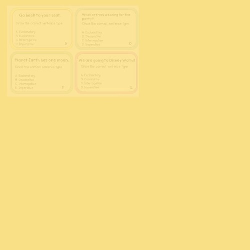 Four Types of Sentences Task Cards by Bilingual Teaching Made Easy Four Types of Sentences Task Cards by Bilingual Teaching Made Easy