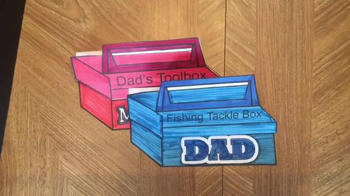 Father's Day Crafts Toolbox and Fishing Tackle Box by Artsy Crafter