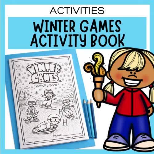 Winter Games Activity Book | Winter Sports Worksheets by Little Learner Hub