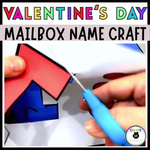 Valentine's Day Name Craft | February Craft | Preschool & Kindergarten ...