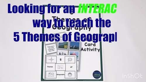 5 Themes of Geography Task Card Activity | TpT