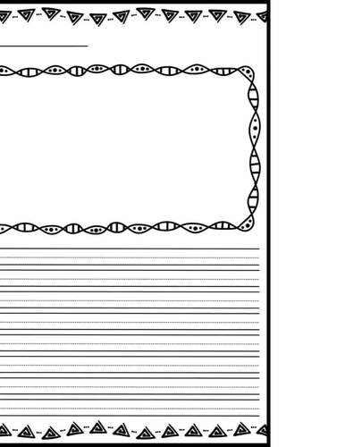 Writing Template With Lines and Picture Box |Primary Lined Writing ...