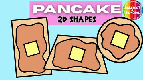 Pancake Shape Clipart | 2D Shape Math Clipart for Shape Recognition ...