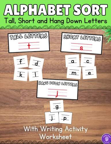 Dynamic Alphabet Letter Sort Pocket Chart Kindergarten Literacy Centers