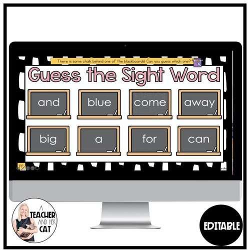 Digital Back to School Sight Word Recognition Game | Morning Meeting ...