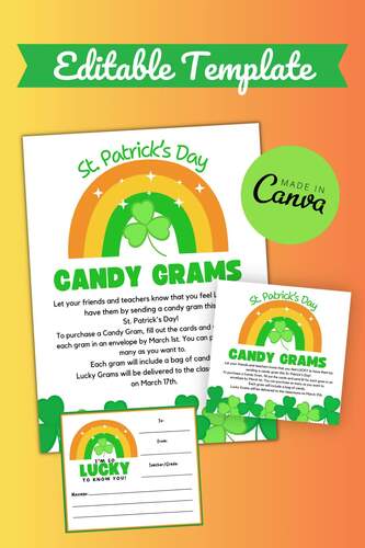 St. Patrick's Day Candy Gram Fundraiser, St. Paddy's Day Lucky Grams