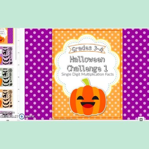 Dollar Deal Digital Halloween Math Multiplication 3rd 4th Decorate a ...