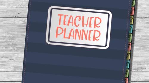 2021 - 2022 Colorful Digital Teacher Planner / Planbook for Goodnotes ...