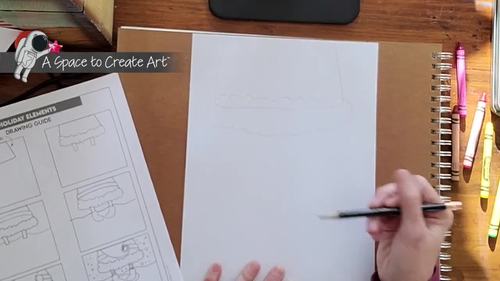 Let's Draw! Holiday Workbook - Drawing Guide & Coloring Sheets, elf ...