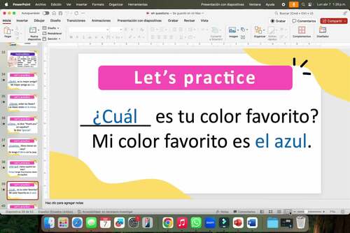 Wh questions Preguntas SPANISH Lesson slides by Yamilex Castillo