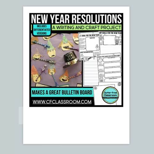New Years 2021 Writing Activities | Resolutions and Goals | Bulletin ...