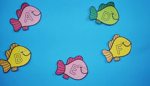 Fishing for Letters Game! Letter + Sound Identification A-Z (Upper ...