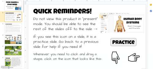 Interdependence Food Chains & Food Webs (Google Slides Lesson) Distance ...