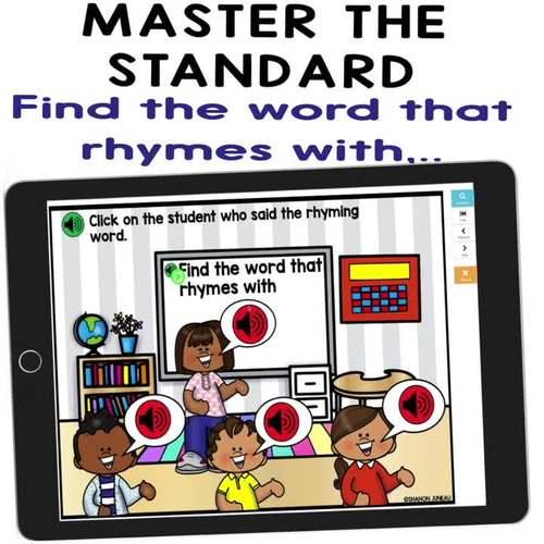 Rhyming Words Short i using Boom Cards RF.K.2.A | TPT