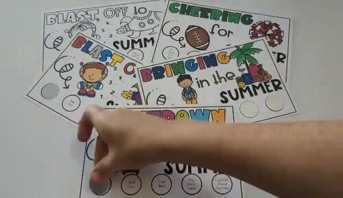 End of the Year Countdown Activity Cards by Teaching Clementine Cuties