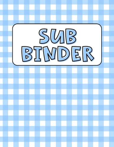 Editable Gingham Binder Covers by TeachingWithMsEaster | TPT