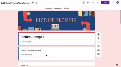 Digital Picture Prompts for Writing Set 2 | Middle School | TPT