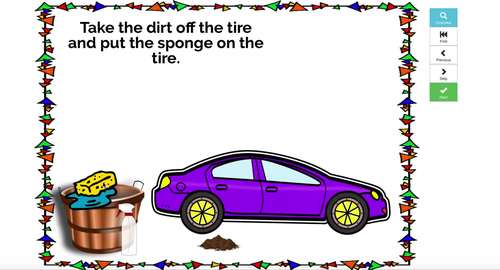 Following 2 Step Directions- Boom Cards by Dos Languages Therapy