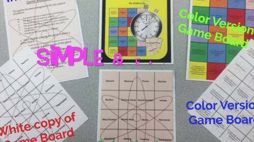 Minerals Reading Worksheet & Beat the Clock Game Bundle by The STEM Center