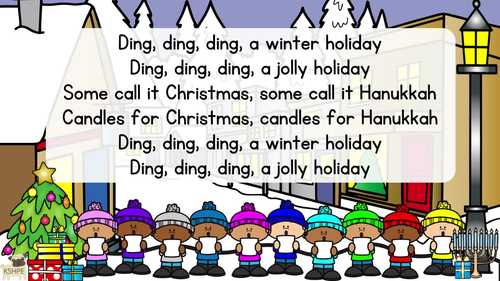 Music: Winter Holiday, Vocal Music Education, Christmas Hanukkah Choir Song