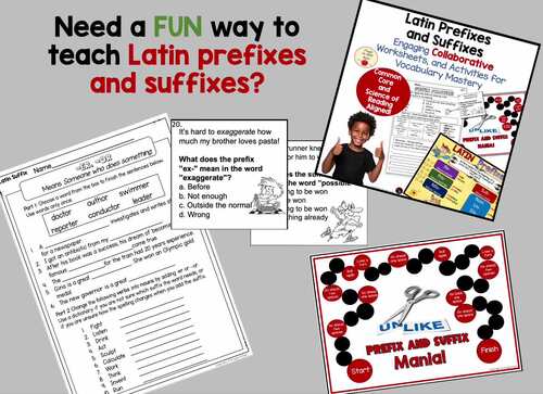 Latin Prefixes and Suffixes | Vocabulary Worksheets & Activities | Word ...