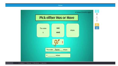 Subject Verb agreement Activity #1 HAVE or HAS - OBJECTS BOOM CARDS ...
