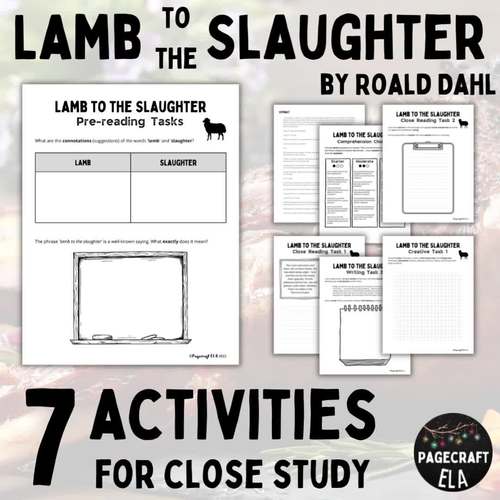 Lamb to the Slaughter | 7 Activities | Study Pack | Reading and Writing