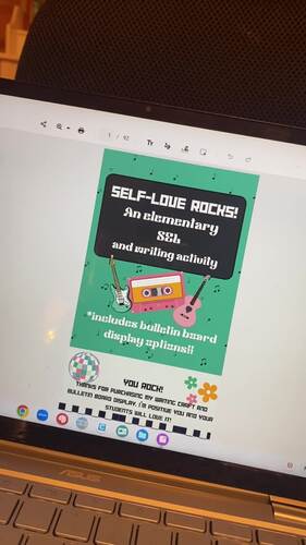 "Self Love Rocks!" Social Emotional Writing Craft and Bulletin Board ...
