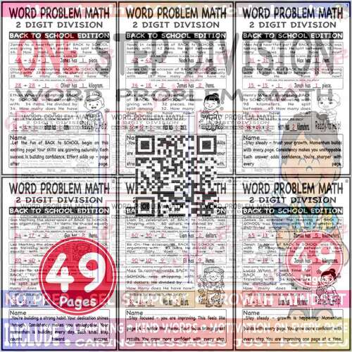 3rd grade math word problems | one step division word problerms Level ...