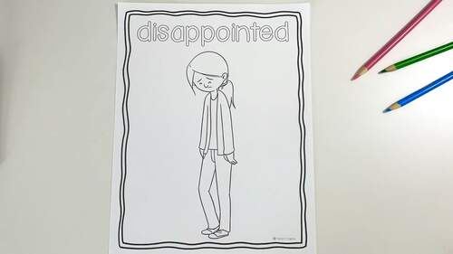 Social Emotional Learning Coloring Pages for Teens - Feelings and Emotions