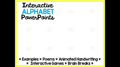 Alphabet PowerPoints Beginning Sounds by Lindy du Plessis | TpT