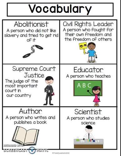 Non-fiction Reading Comp with Visuals: Black History Month + BOOM deck