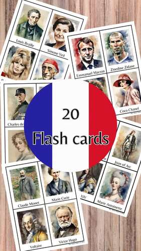 French Historical Figure Unit with 20 Bios, Coloring Pages, Info Cards ...
