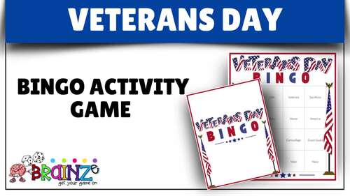 Patriotic Bingo Game for Veterans Day | Printable Activity to Honor ...