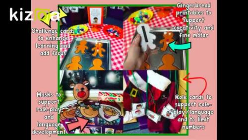 Christmas Mrs Claus' Kitchen Dramatic Play by Miss Lynch's Class
