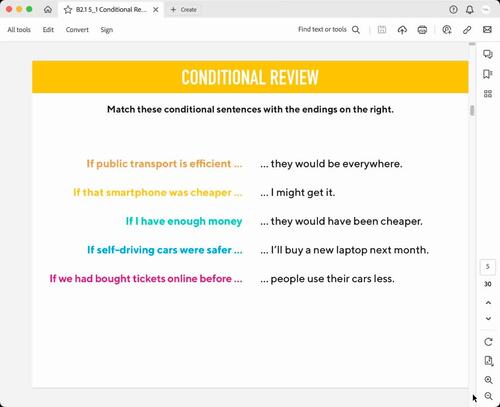 ESL Upper Intermediate Lesson: To Review the Different Types of ...