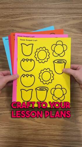 Flower Bouquet Valentine Craft for Valentines Day Kindergarten ...