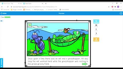 AESOP'S FABLES Boom Cards | THE ANT & THE GRASSHOPPER Reading Comprehension