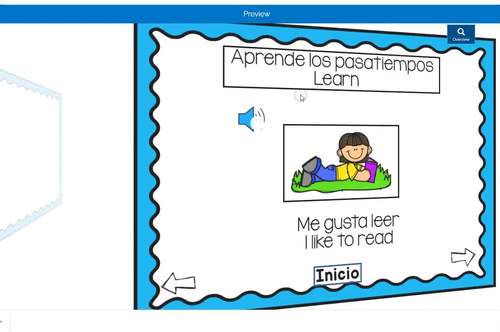 Hobbies in Spanish* Los pasatiempos en BOOM CARDS | TPT