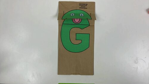 Letter G Alphabet Puppet Craft & Speech Therapy Lesson Plans w/ Visual ...