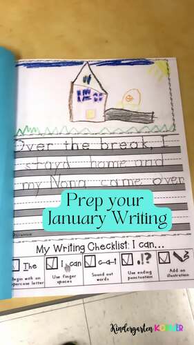 January Writing Journals, Journal Writing Prompts / K 1 Journals ...
